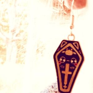 Jewelry | Pharaoh Egyptian Coffin Totem Symbols Pumpkin Bat Cross ...